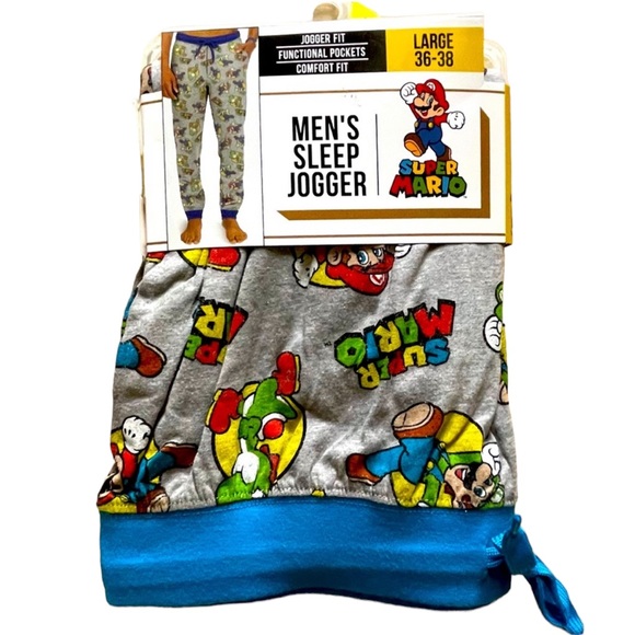 Nintendo | Other | Super Mario Sleep Lounge Pants Jogger | Poshmark